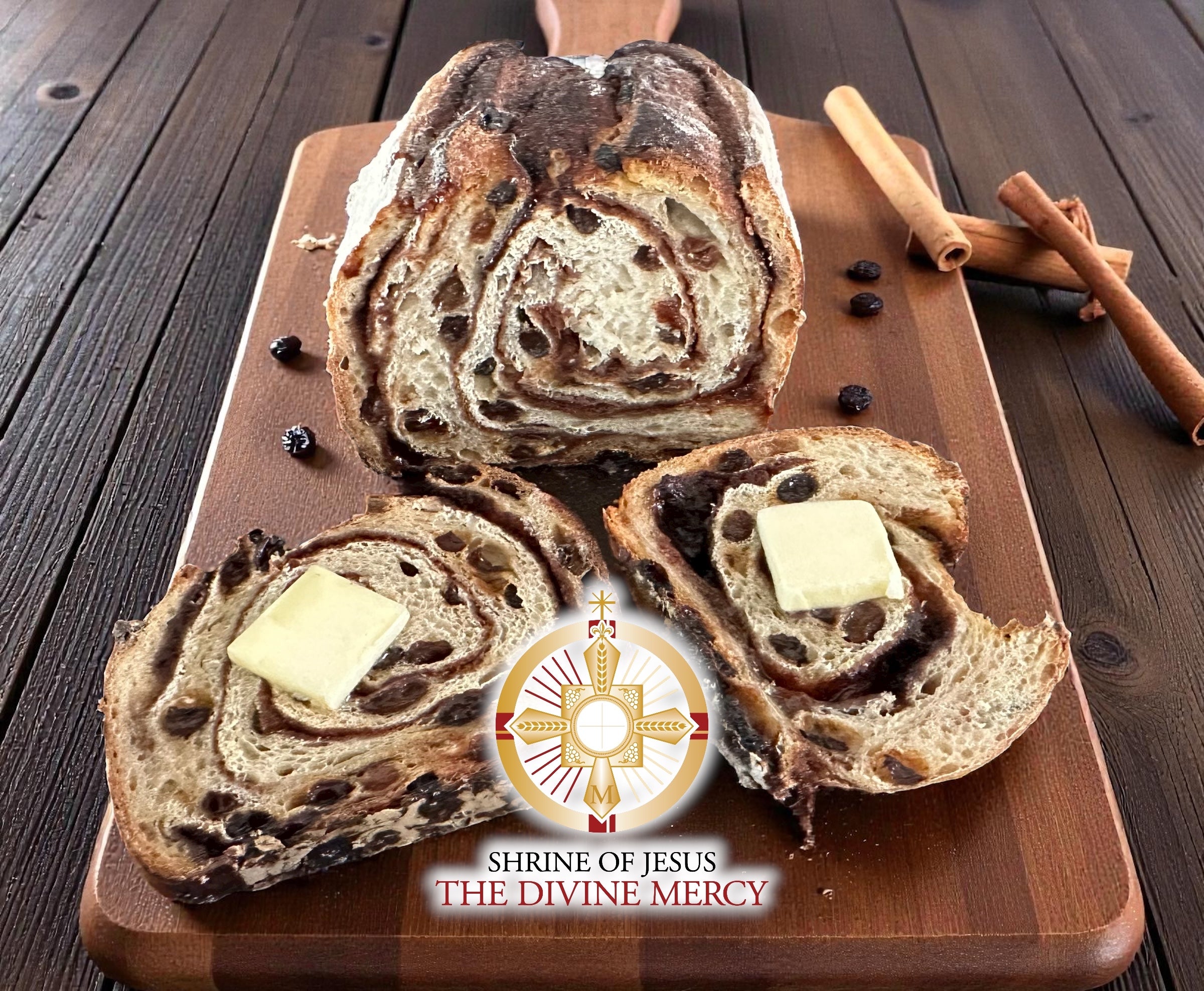 Cinnamon Raisin Sourdough Bread – Divine Mercy Shrine Gift Shop